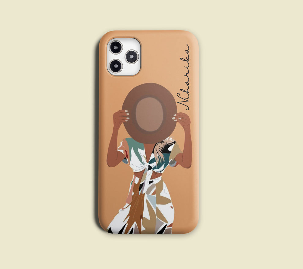 illustrative Girl Customised Name Case – Phone Pro